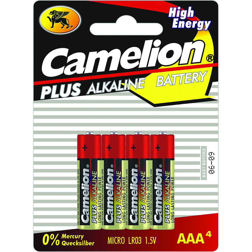 Alkalische Batterie LR03/AAA, 4er Pack | LESA FRANCE